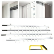 Miumaeov Ceiling Mount Curtain Track Kit with Hooks, Small Size for ...