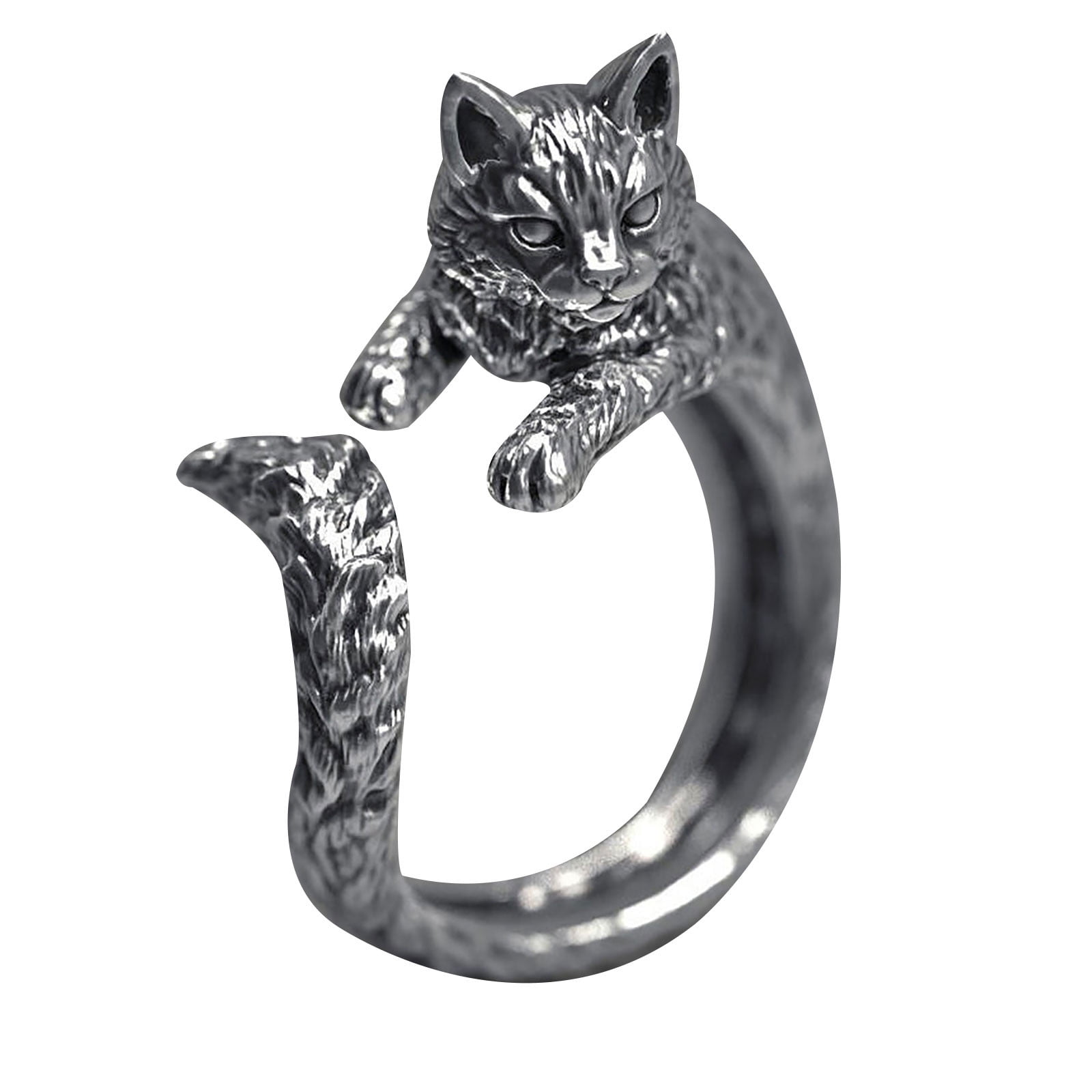 Click here for Unbranded Silver Rings Vintage Thai Silver Cat Rin... prices