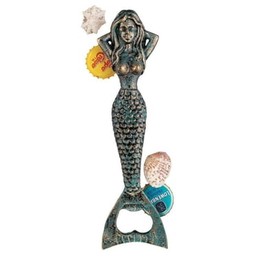 Design Toscano Mermaid of Seltzer Cove Cast Iron Bottle Opener: Set of ...