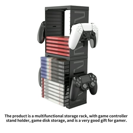 Game Disk Storage Tower Stand Multifunctional Game Controller Holder ...