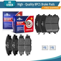 YXPCARS 8PCS Brake Pads(D929+D1114), Front & Rear Ceramic Pads for ...