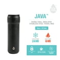 TAL Stainless Steel Java Coffee Mug 16oz, Black - Walmart.com