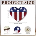 4th/Fourth of July Decorations Heart Wreath for Front Door Wooden Red ...