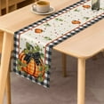 SUNOLIFE Fall Pumpkins Table Runner Autumn Thanksgiving Kitchen Dining ...