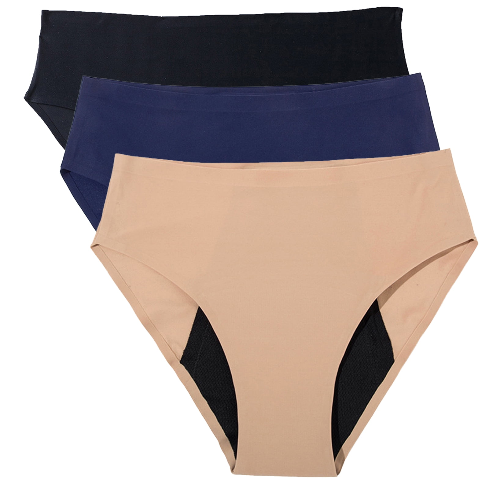 Xmarks Period Underwear for Women 4-Layer Seamless Leak-proof Menstrual ...