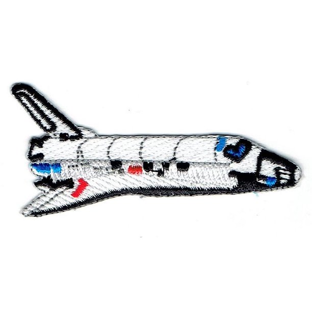 Space Shuttle - Iron on Applique/Embroidered Patch - Walmart.com