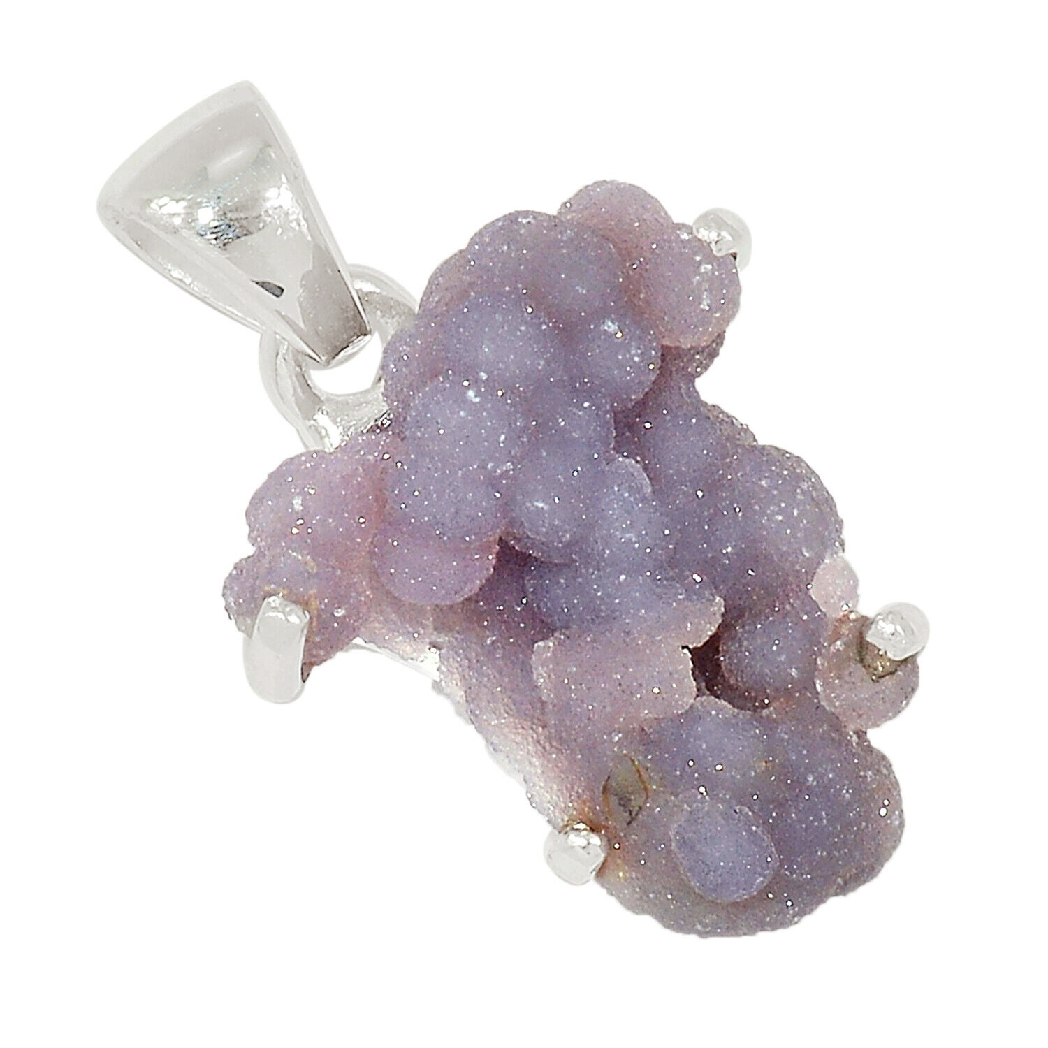 Natural Grape Agate 925 Sterling Silver Pendant Jewelry ALLP-21801 ...