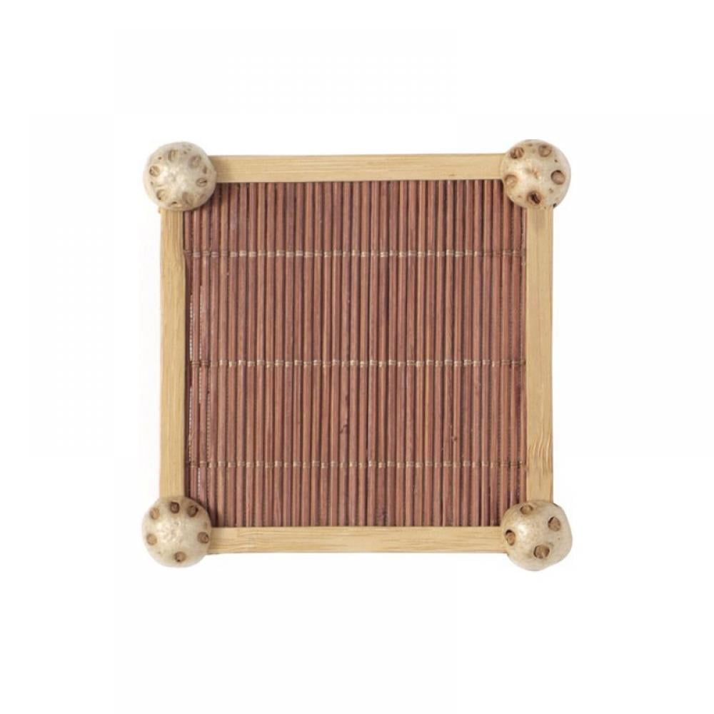 Tic-tac-toe Cup Bamboo Tea Coaster Insulation Pad Tea Set Tea Ceremony ...