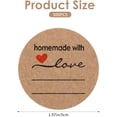 Homemade with Love Stickers, 500 Pcs Canning Labels for Jars with 2 ...