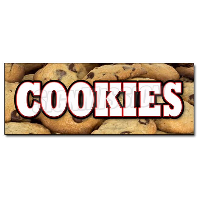 SignMission 12 in. Cookies Decal Sticker - Fresh Baked Homemade ...