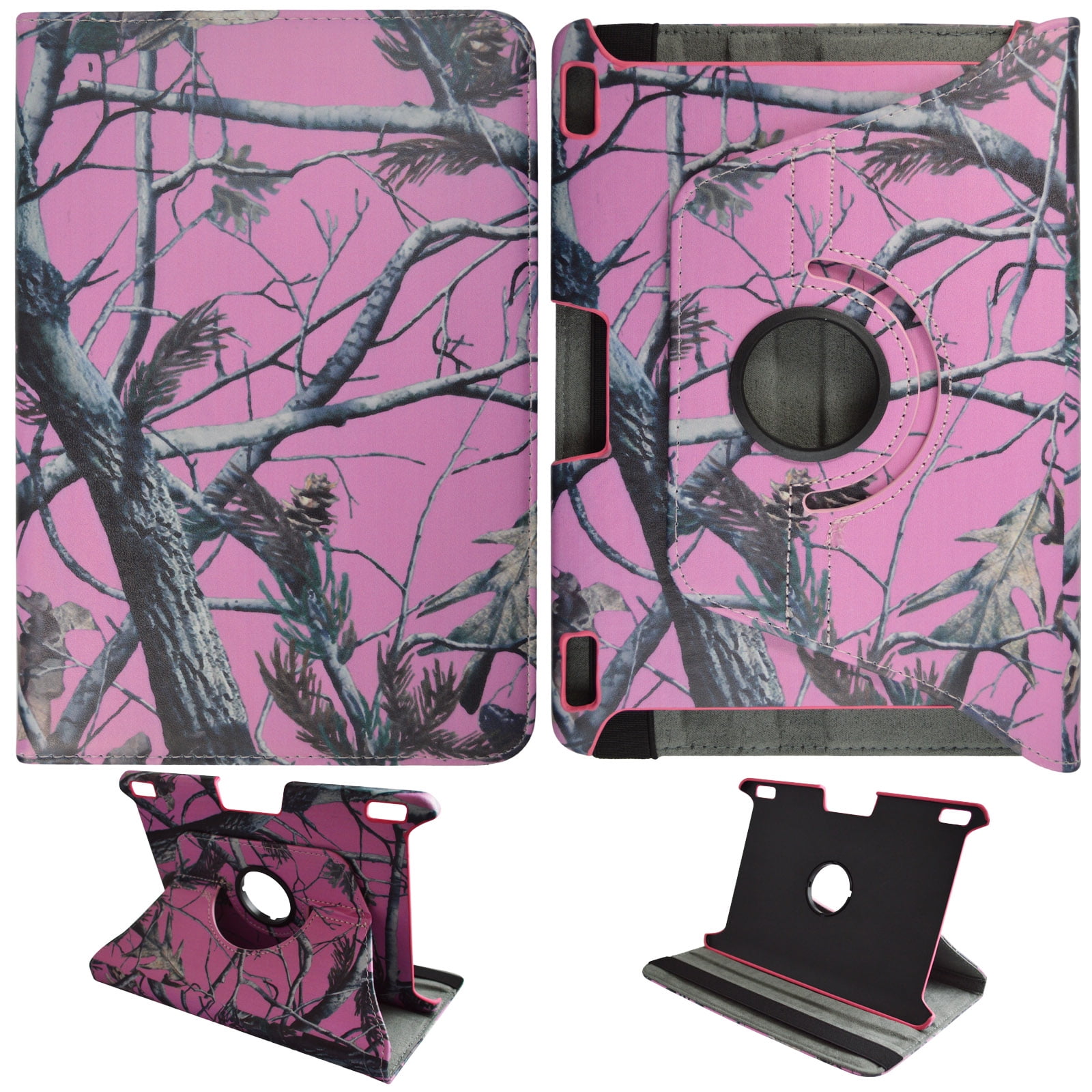 Pink Camo Pinetree Kindle Fire HDX 8.9 inch PU Leather Folding Tablet ...