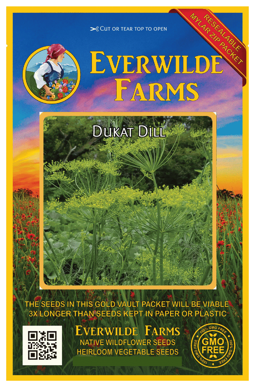 Everwilde Farms - 1 Oz Dukat Dill Herb Seeds - Gold Vault Bulk Seed ...