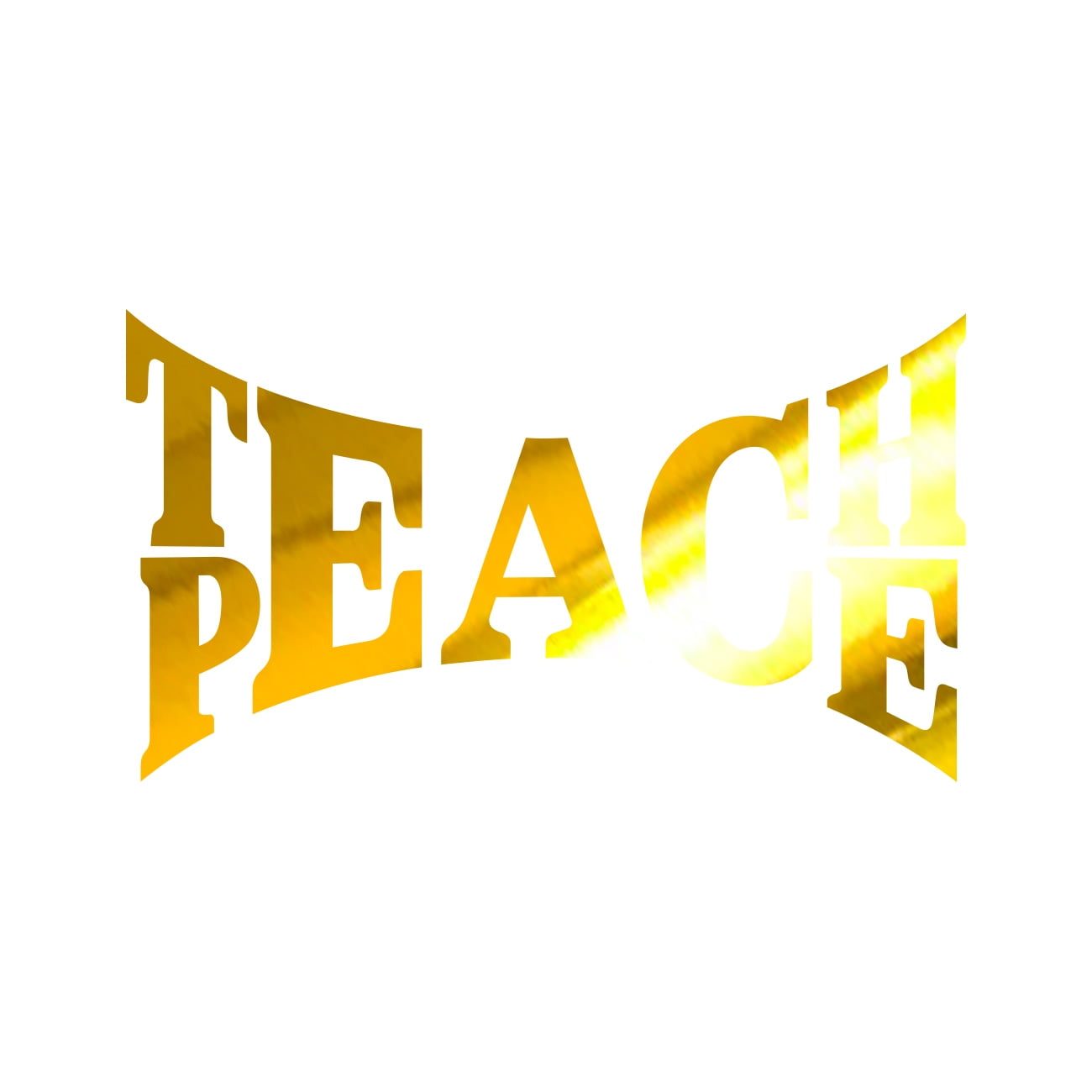 Teach Peace Sticker Decal Die Cut - Self Adhesive Vinyl - Weatherproof ...