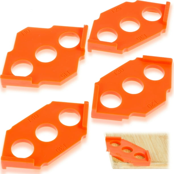 4Pcs Radius Jig Router Templates Plastic Corner Routing Template ...