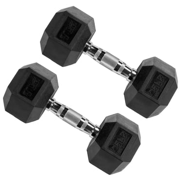 Sunny Health & Fitness Signature Style Polyurethane Round Dumbbells 45 ...