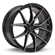 RTX Force 15x6.5 4x100 ET42 CB73.1 Black Machined Wheel - Walmart.com