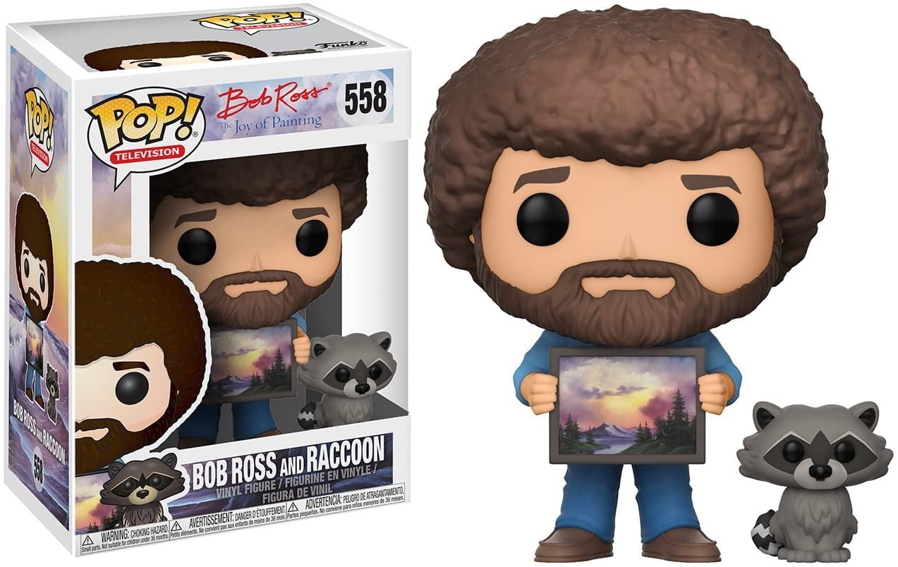 Figura coleccionable Funko POP! TV Bob Ross con mapache | Bodega Aurrera en línea