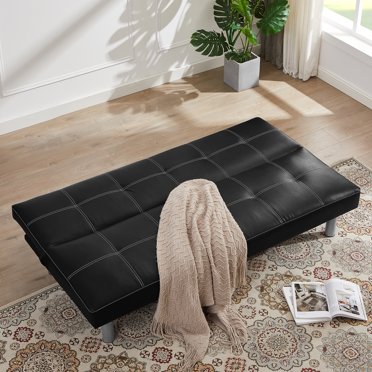 Aukfa Folding Futon Sofa Bed Chair, Convertible Chair Bed with 2 ...