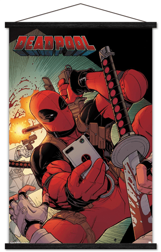 Marvel Comics - Deadpool - Selfie Wall Poster with Magnetic Frame, 22. ...