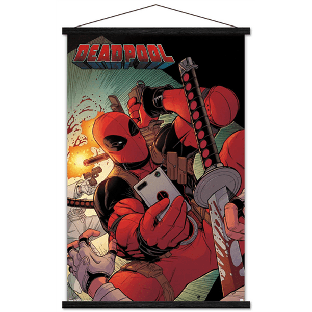 Marvel Comics - Deadpool - Selfie Wall Poster with Magnetic Frame, 22. ...