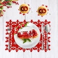 12Pcs Festival Felt Table Mats Heat Resistant Placemats for Christmas ...