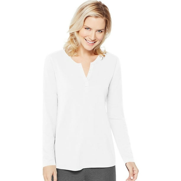 Hanes Women's Lightweight Split Neck Tunic - Walmart.com