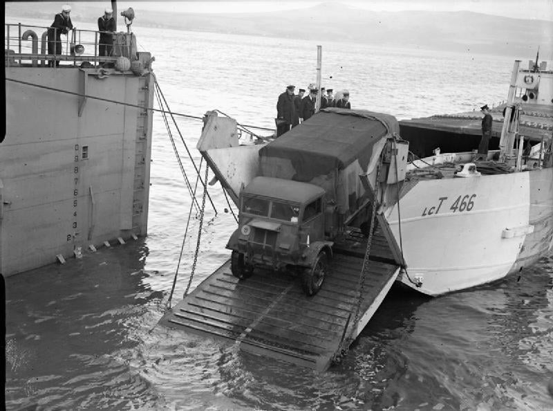 LAMINATED POSTER The Royal Navy during the Second World War A landing ...