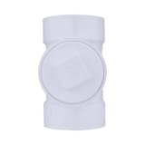 Charlotte Pipe 4 in. Hub x 4 in. Dia. Hub PVC Cleanout Tee - Walmart.com
