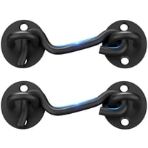 ZYHYPWW 2Pack 4 Inch Black Heavy Duty Stainless Steel Hook and Eye ...