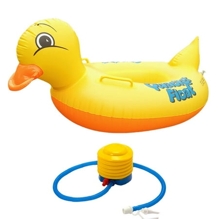 Kids Duck Inflatable Swimming Beach Pool Swim Tube Bed Float Boat Seat ...