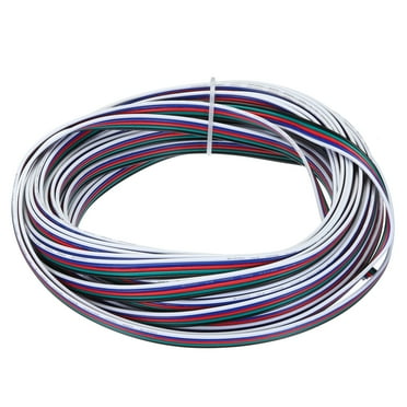 26AWG Electrical Wire 4 Conductors Tinned Copper 9.8Ft Low Voltage PVC ...