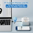 Label Maker Machine P1 2 Inch Thermal Printer Portable Bluetooth ...