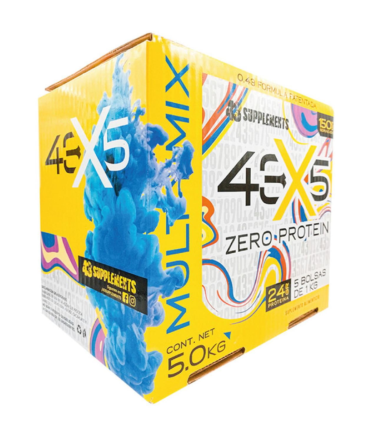 Proteína 43 Zero Hidrolizada 5 Sabores 5KG 130srv multicolor Unitalla 43 Supplements | Walmart ...