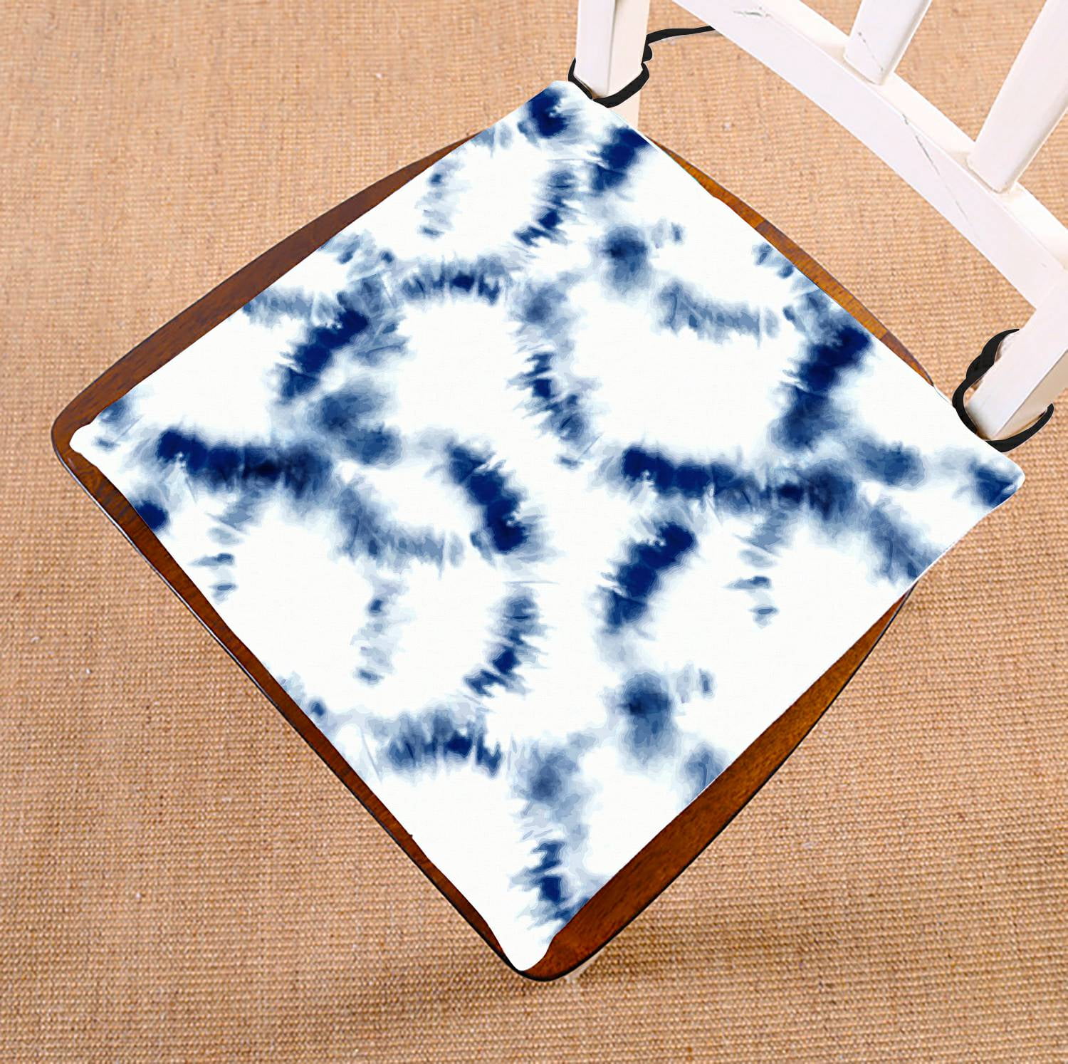 ECZJNT Indigo blue tie dye seat pad chair pads seat cushion 20x20 Inch ...