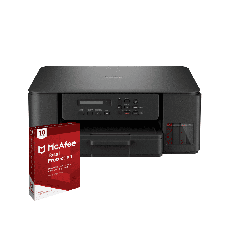 MULTIFUNCIONAL BROTHER DCP-T530DW INKBENEFIT WIFI DUPLEX Y ANTIVIRUS MCAFEE LICENCIA DIGITAL ...