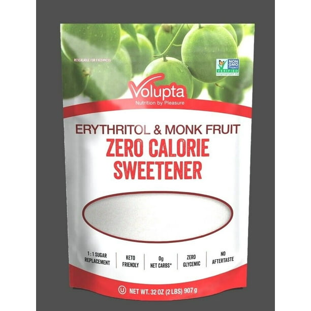 Monk Fruit Sweetener Monk Fruit & Erythritol Zero Calorie Sugar ...
