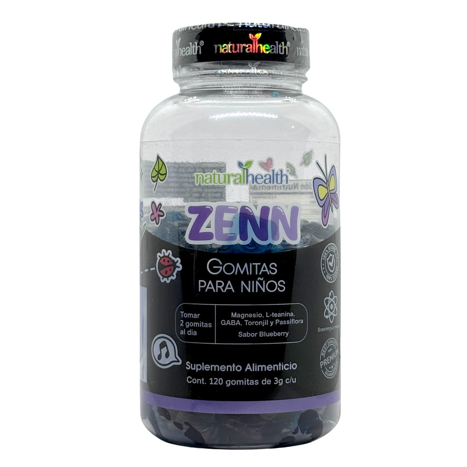 Magnesio Teanina ZENN 120 gomitas para Niños Natural Health | Walmart ...