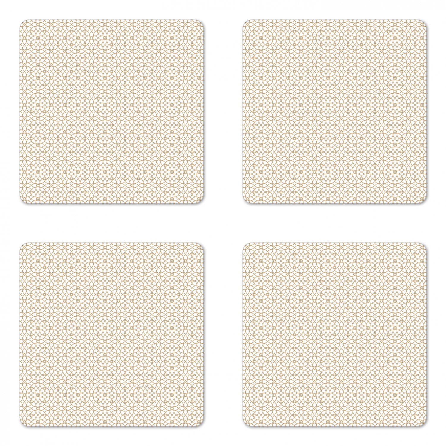 Geometric Coaster Set of 4, Trellis Fence Inspired Repetitive Sequence ...