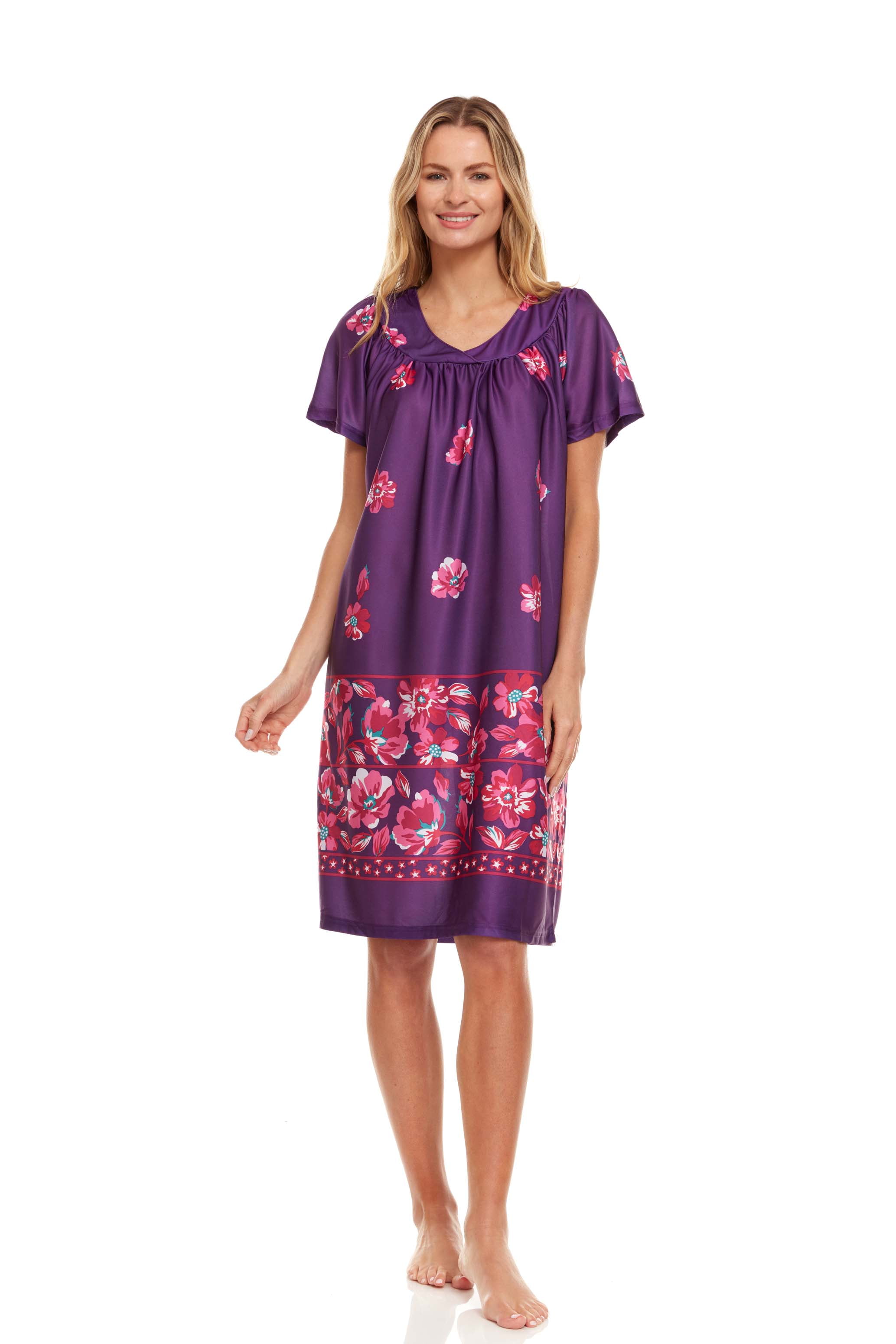 Lati Fashion Women Nightgown Sleepwear Female Sleep Dress Nightshirt ...