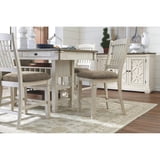 Ashley Bolanburg Farmhouse Kitchen Dining Table with Drawers, Two-Tone ...
