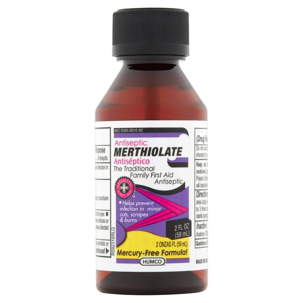 Humco Merthiolate Antiseptic, 2 fl oz - Walmart.com - Walmart.com