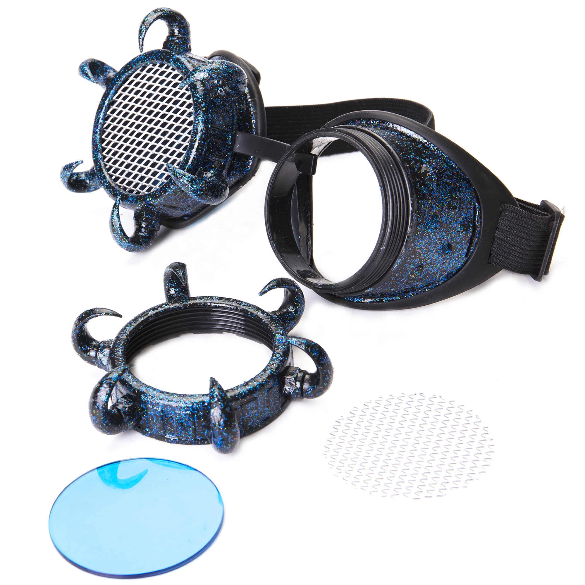 LELINTA Vintage SteampuLELINTA Kaleidoscope Goggles Rave Crystal Lenses ...