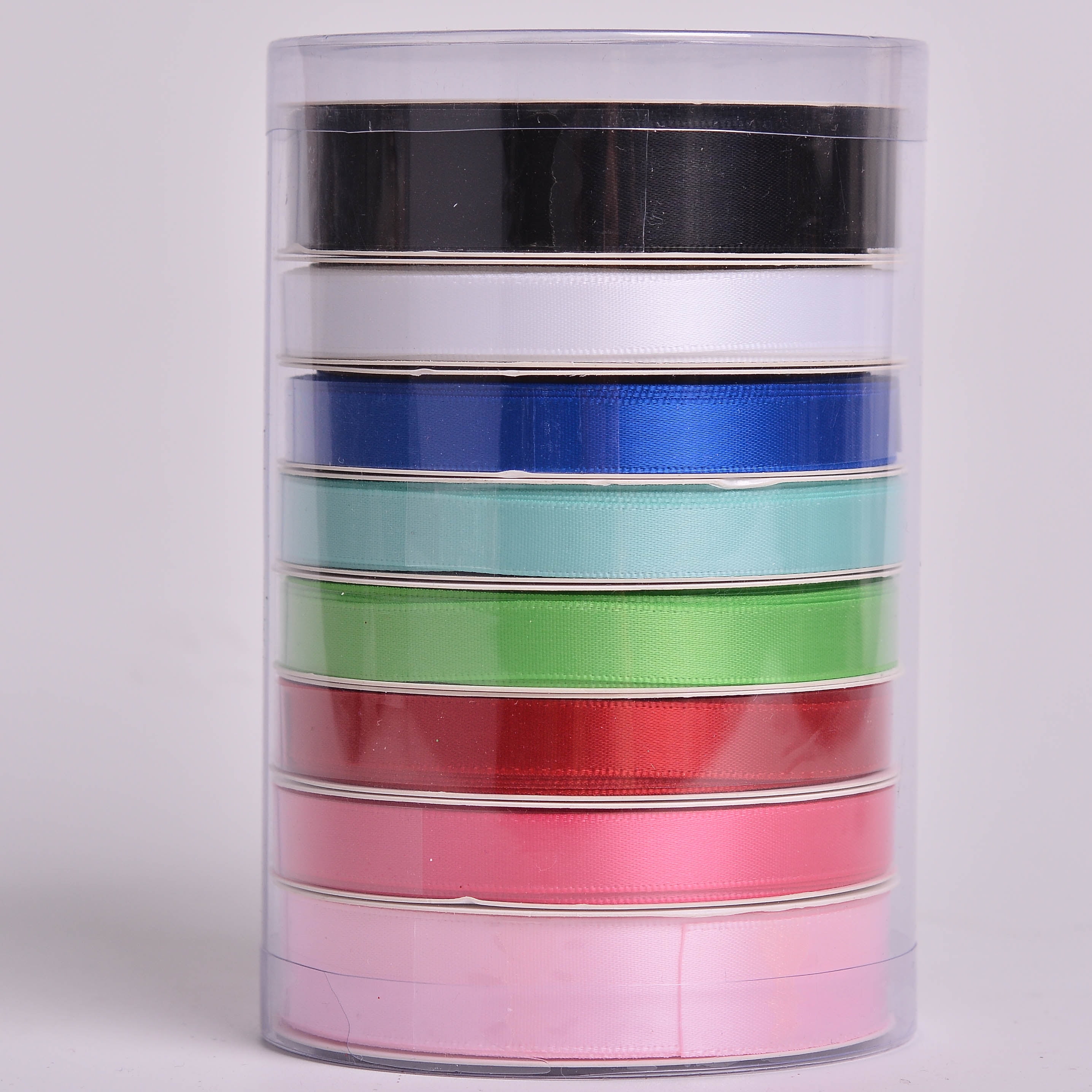 Yama Ribbon, Rainbow Colors Ribbon Tower, 8 Unique Single Face Satin ...