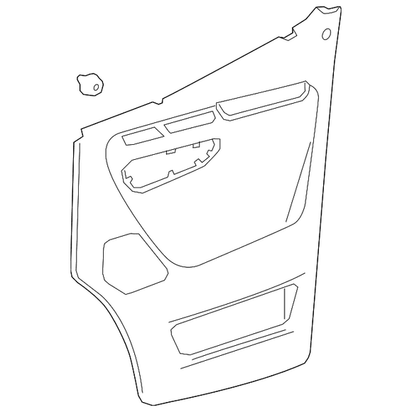 Mercedes-benz Gl Door Interior Trim Panel