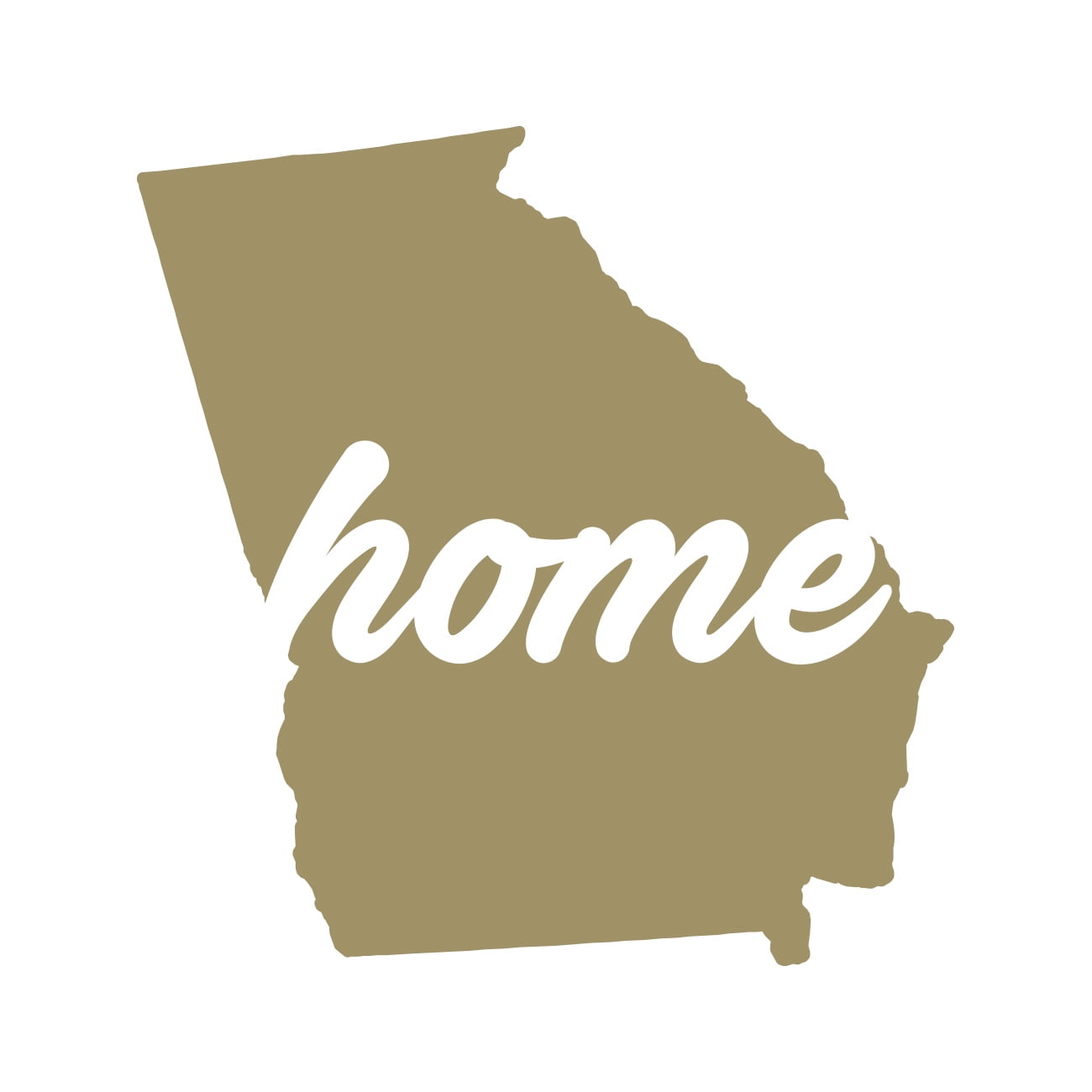 Georgia Home Sticker Decal Die Cut - Self Adhesive Vinyl - Weatherproof ...