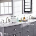 Totti Artemis 72 Inch Grey Transitional Double Sink Bathroom Vanity ...
