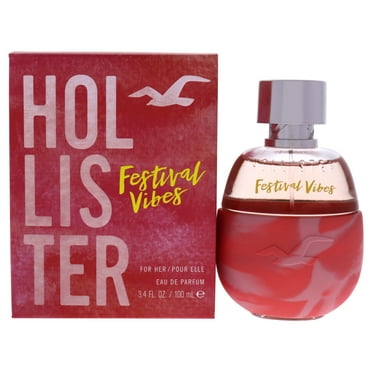 Hollister Wave Women's Eau De Parfum Spray, Fruity Floral Perfume, 3.4 ...