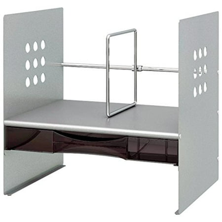 Plus desk stand Book stand H type with drawer Frontage 32.6cm Silver 89 ...