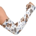 Cartoon Cute Dog Pattern UV Protection Cooling Arm Sleeves, Compression ...