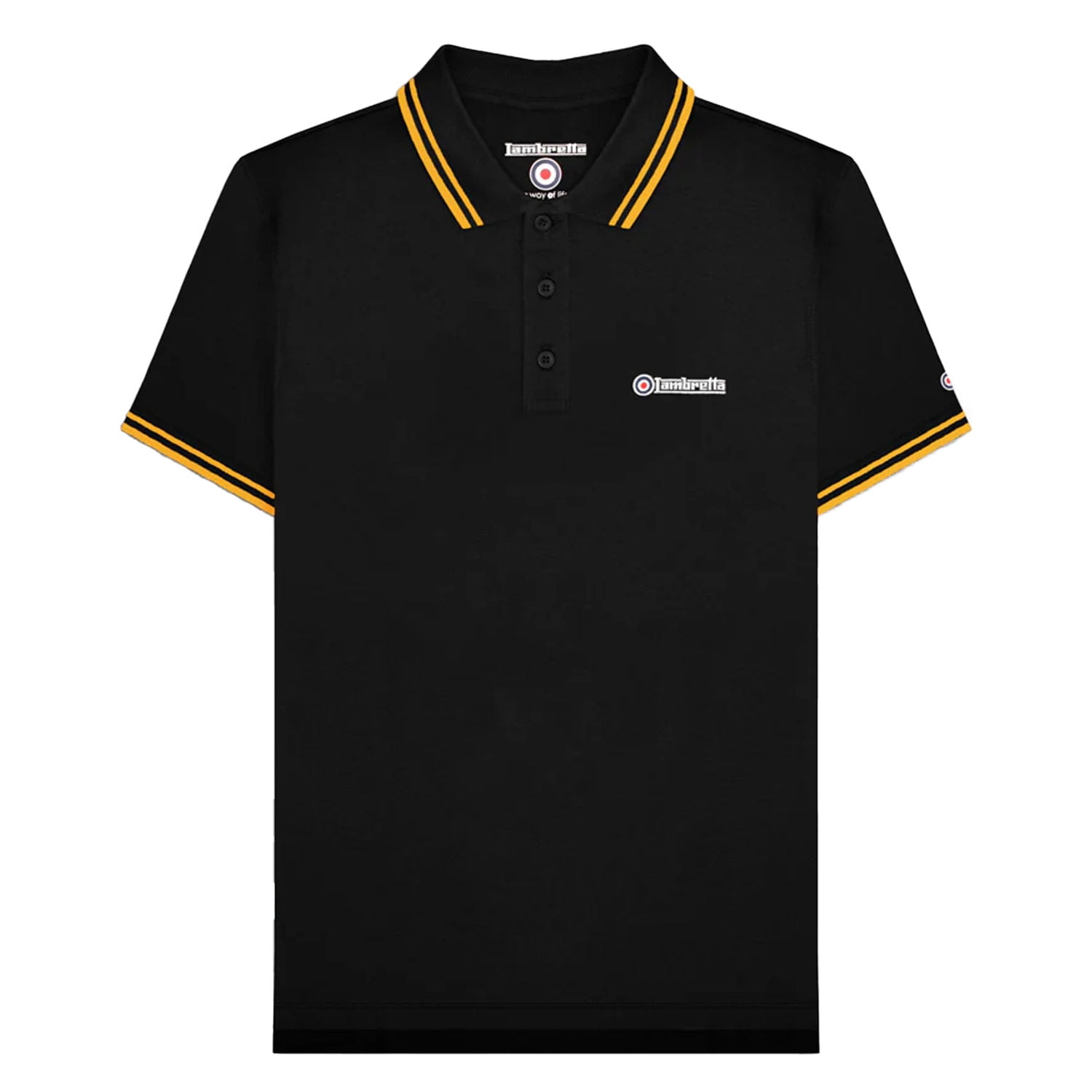 Click here for Lambretta Mens Ss25 Twin Tip Polo Shirt L prices